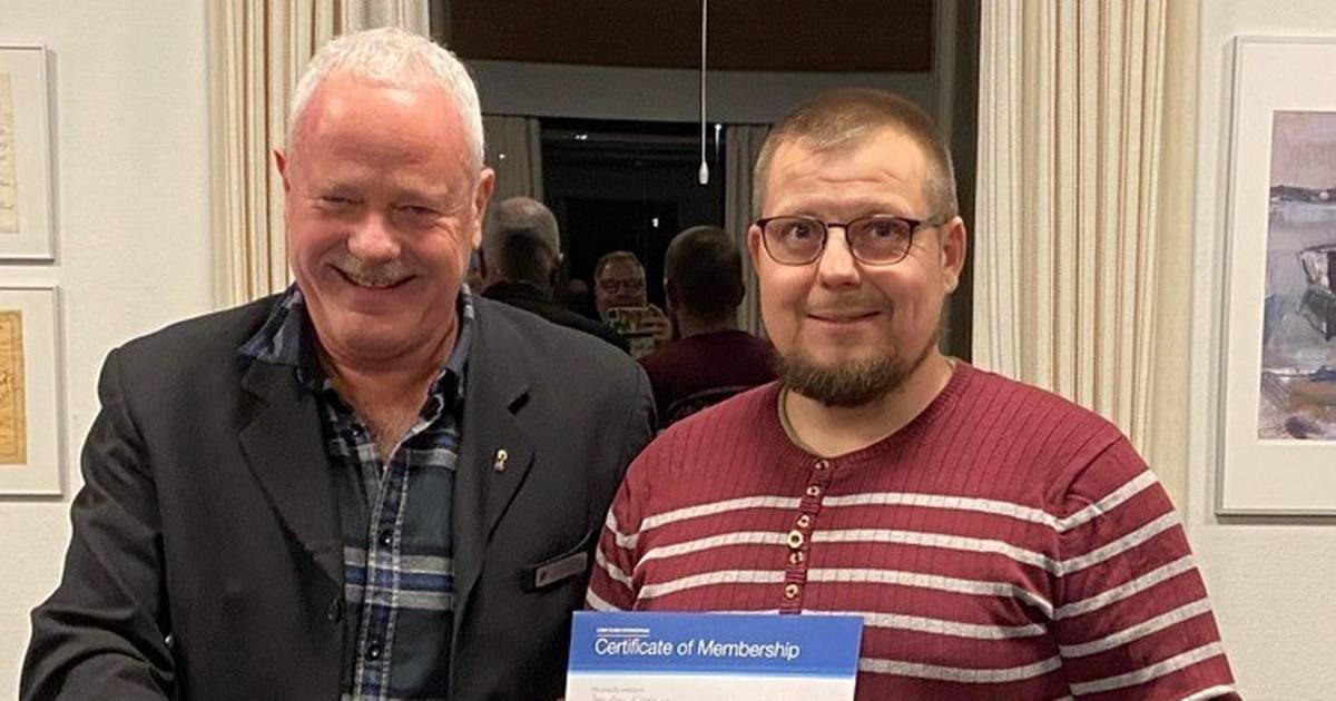 Nyt medlem af Lions Club Hadsten - Din Avis