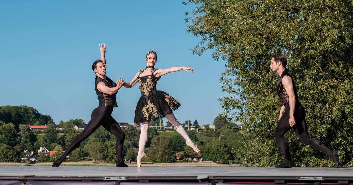 Magisk ballet i solnedgangen: Tåspidsdans under åben himmel blev kæmpe ...