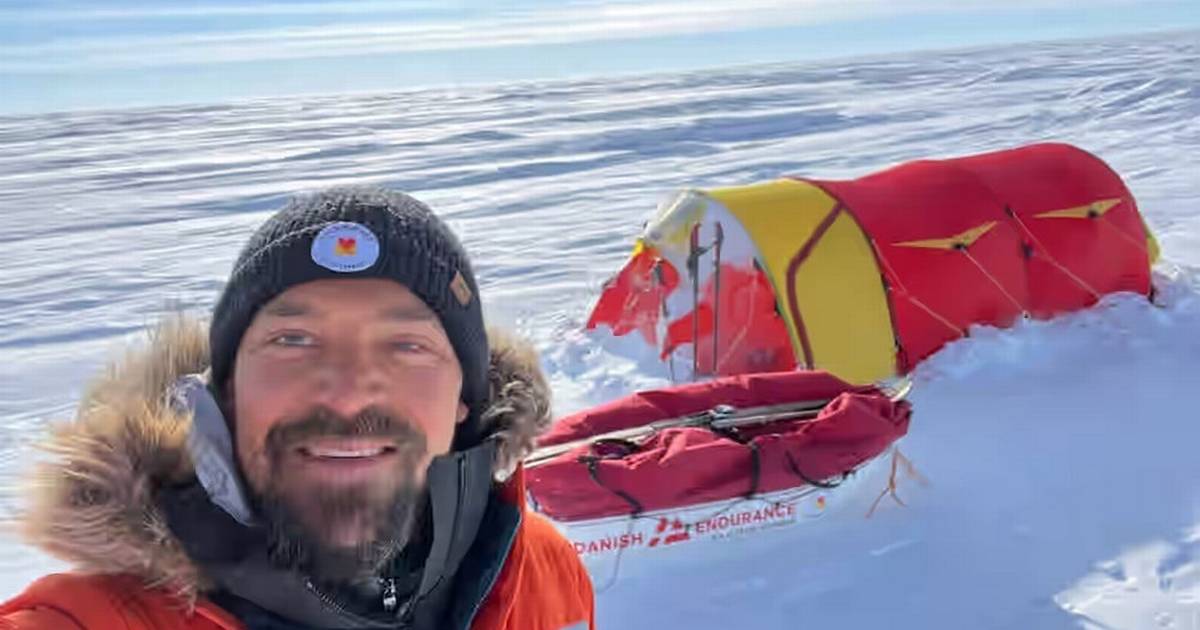 Rasmus Kragh når Sydpolen efter 1130 kilometer på ski - helt alene ...