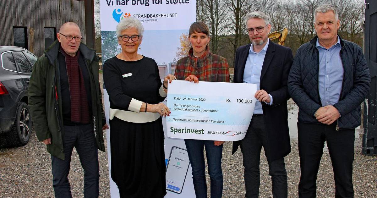 100.000 kroner til Strandbakkehuset - Din Avis