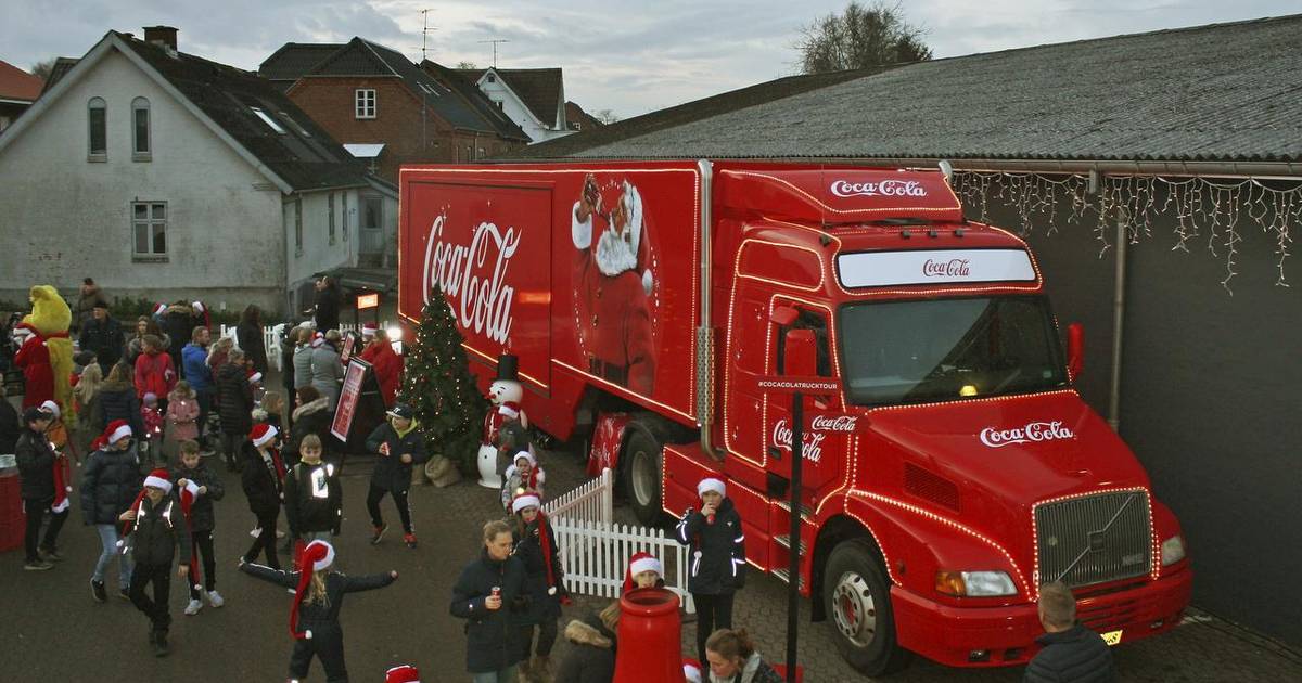 Coca Cola lastbilen lyser Thorsø op - Din Avis
