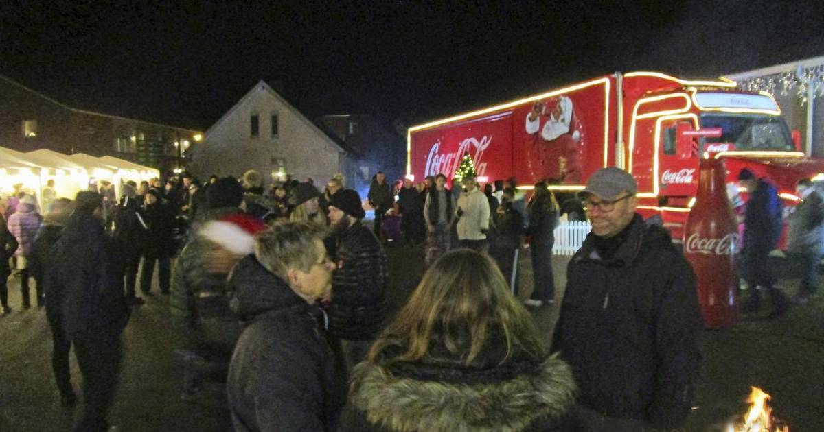 Thorsø: Over 2.000 så Coca Cola lastbilen - Din Avis