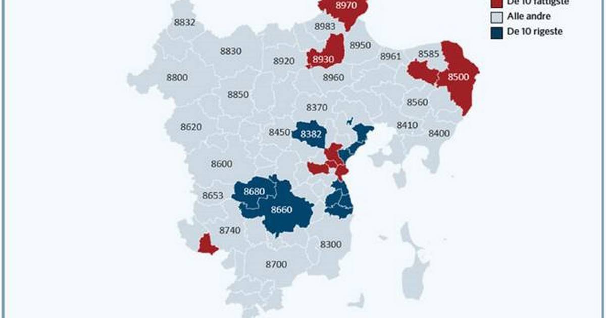Her er de rigeste - og fattigste - områder i Aarhus - Din Avis