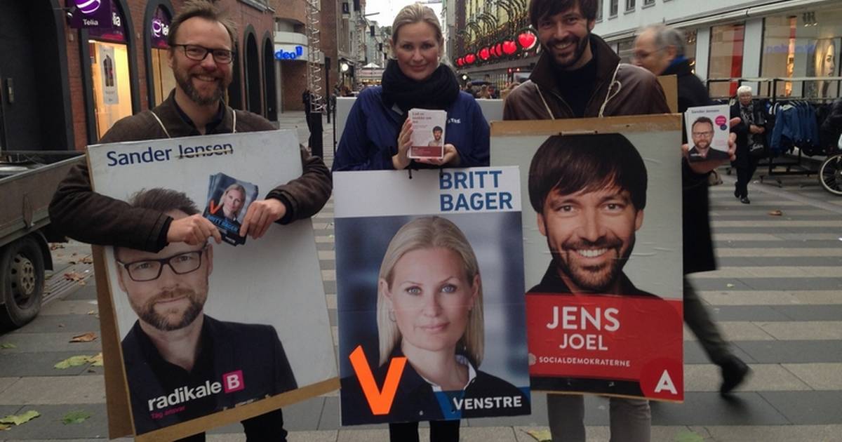 R, V og S delte hinandens valgmaterialer ud i samarbejdets navn - Din Avis