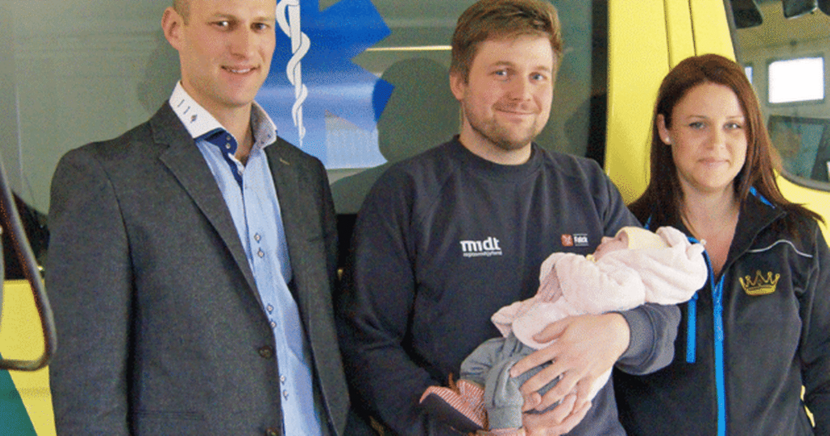 Mille ankom til verden i ambulance - Din Avis