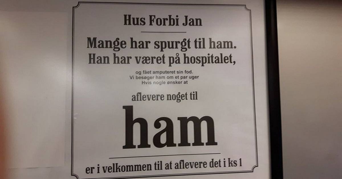 Hjælp syge og hjemløse Hus Forbi-Jan - Din Avis